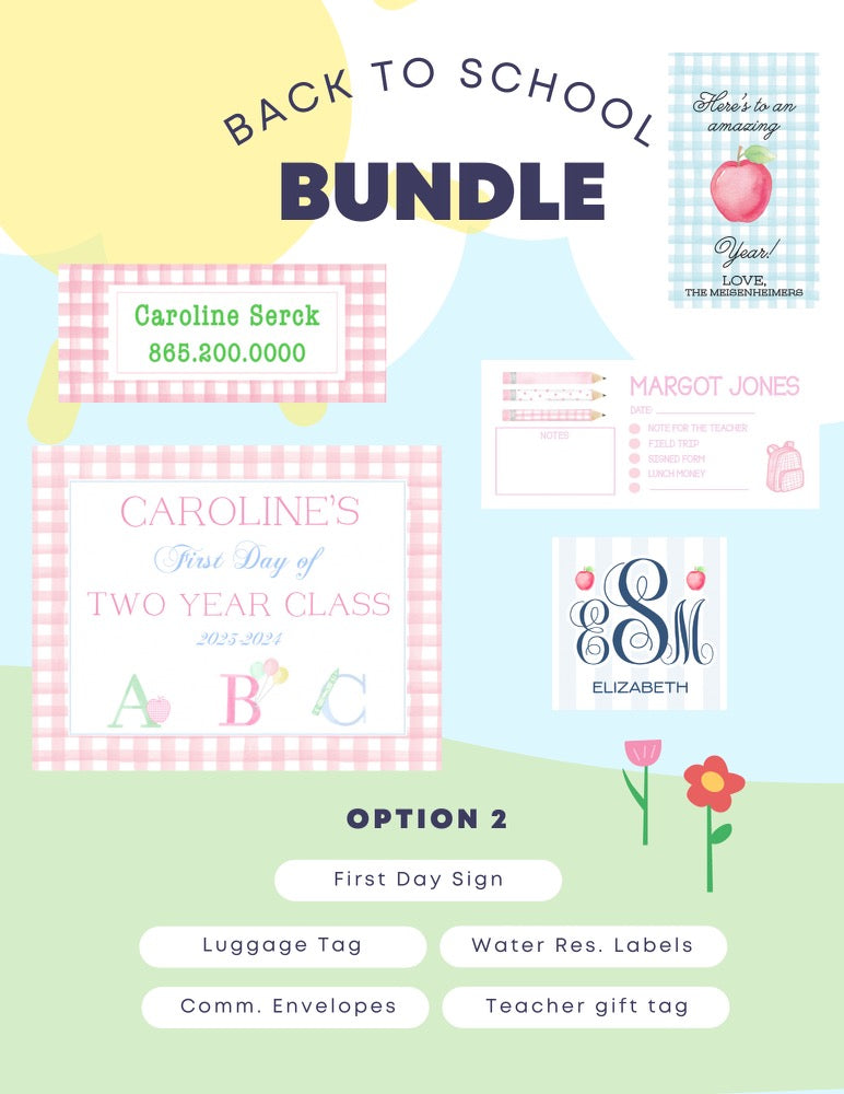 Back to School Bundle-Option 2 Pink – Katie Corley Art
