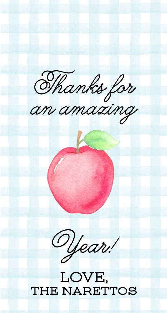 Apple Gift Tag-End of Year – Katie Corley Art