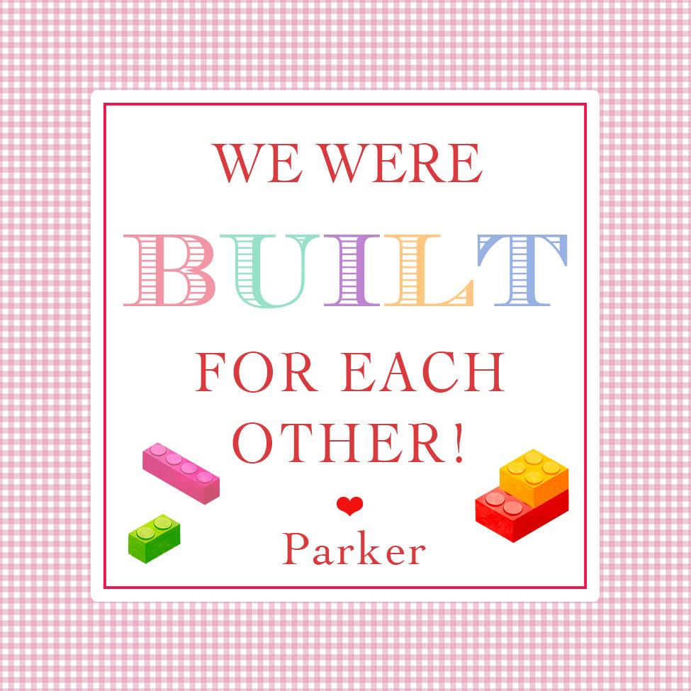 Built for Each Other Gift Tags - Pink – Katie Corley Art