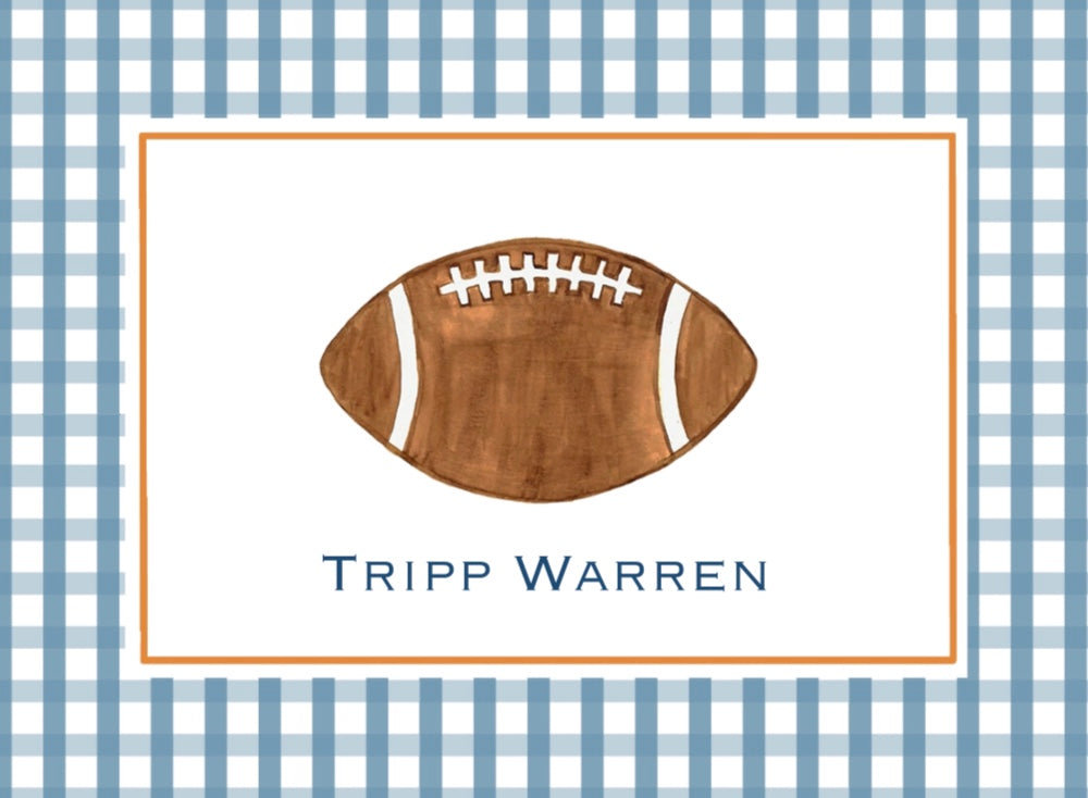 Football Calling Cards – Katie Corley Art