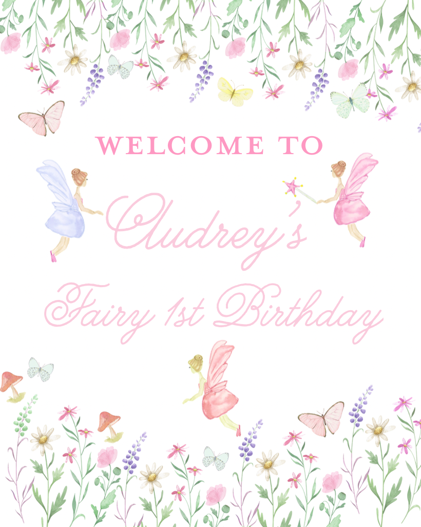 Fairy Party Sign – Katie Corley Art