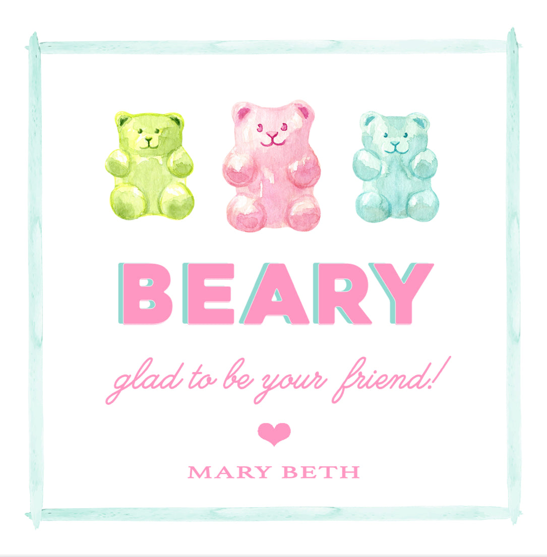 BEARY Gummy Gift Tags – Katie Corley Art